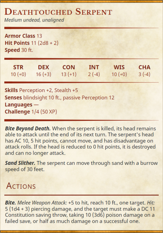 Gallows' Rot, Part 2 - Desert Cultist Encounter for D&D 5e