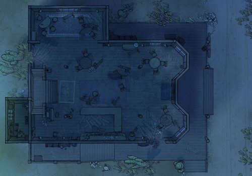 The Wild West Saloon Pack | Maps & Assets by 2-Minute Tabletop