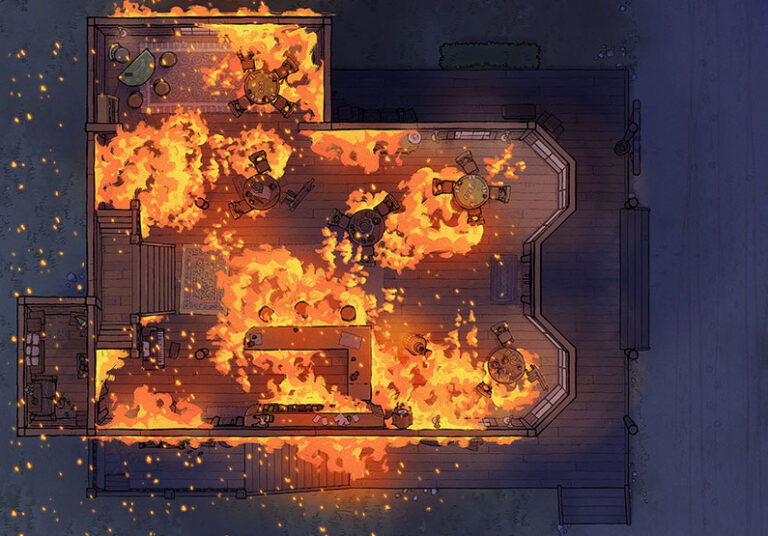 The Wild West Saloon Pack | Maps & Assets by 2-Minute Tabletop