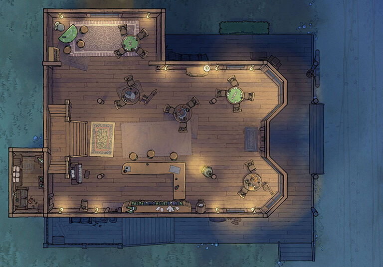 The Wild West Saloon Pack | Maps & Assets by 2-Minute Tabletop