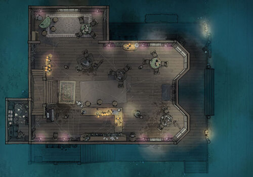 The Wild West Saloon Pack | Maps & Assets by 2-Minute Tabletop