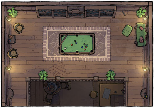 The Wild West Saloon battle map by 2-Minute Tabletop