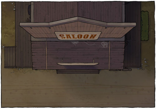 The Wild West Saloon Pack | Maps & Assets by 2-Minute Tabletop