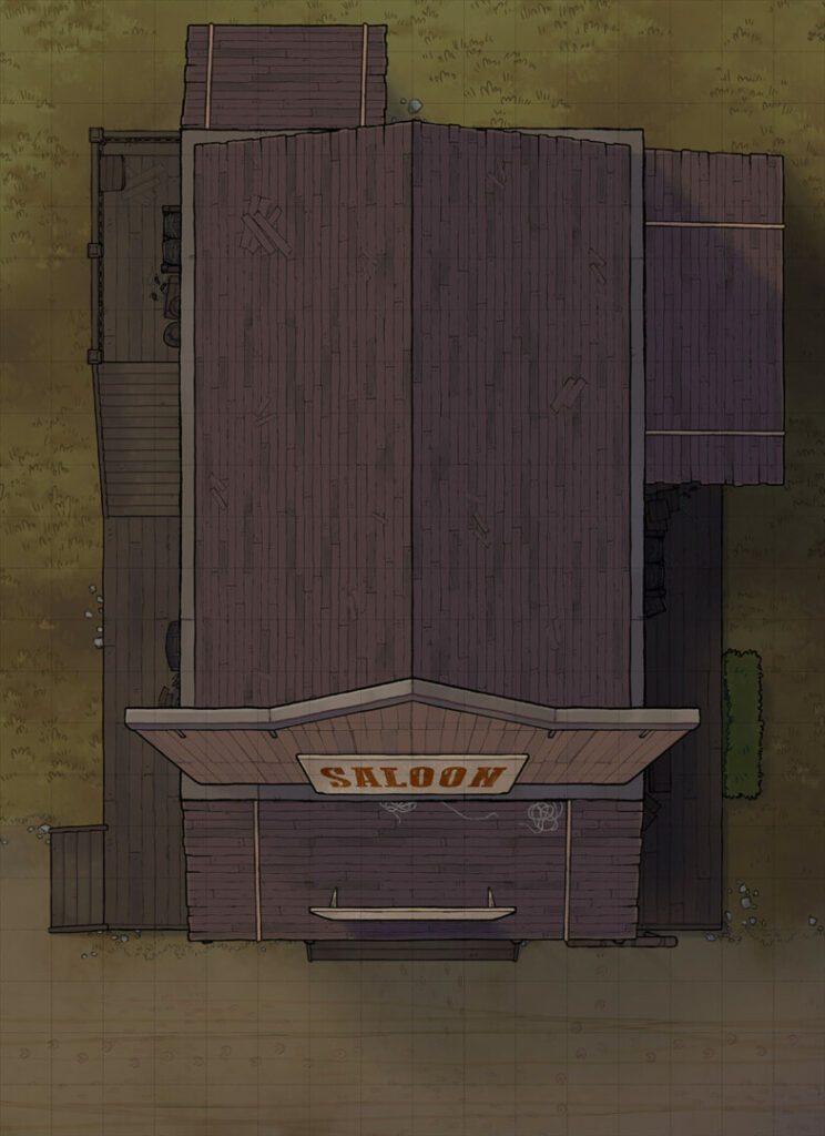 The Wild West Saloon Battle Map | 2-Minute Tabletop