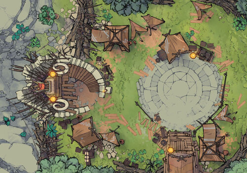 The Goblin Camp Pack | Maps & Assets by 2-Minute Tabletop