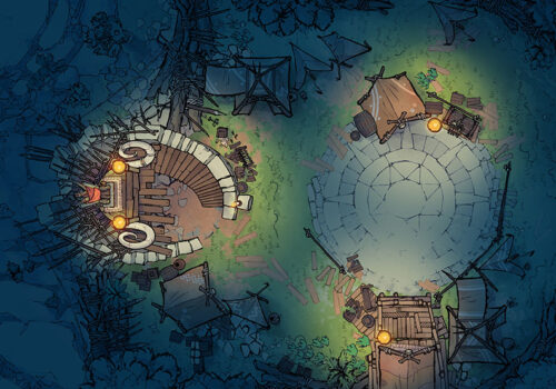 The Goblin Camp Pack | Maps & Assets by 2-Minute Tabletop