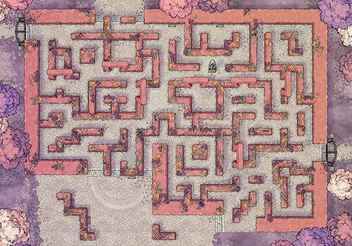 The Hedge Maze Pack | Maps & Assets by 2-Minute Tabletop