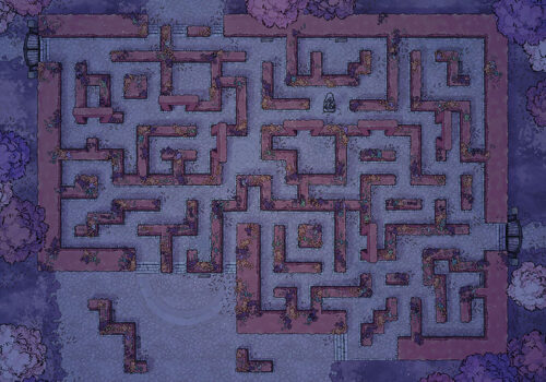 The Hedge Maze Pack | Maps & Assets by 2-Minute Tabletop