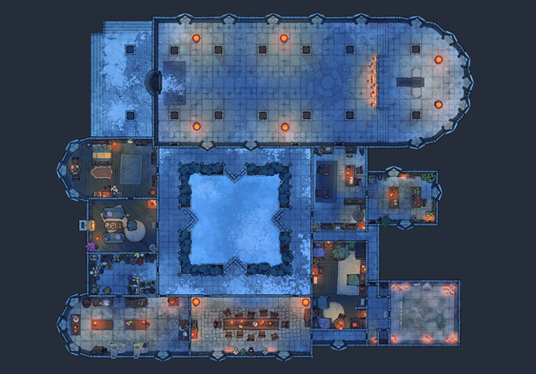 The Temple of Sages Pack | Maps & Assets by 2-Minute Tabletop