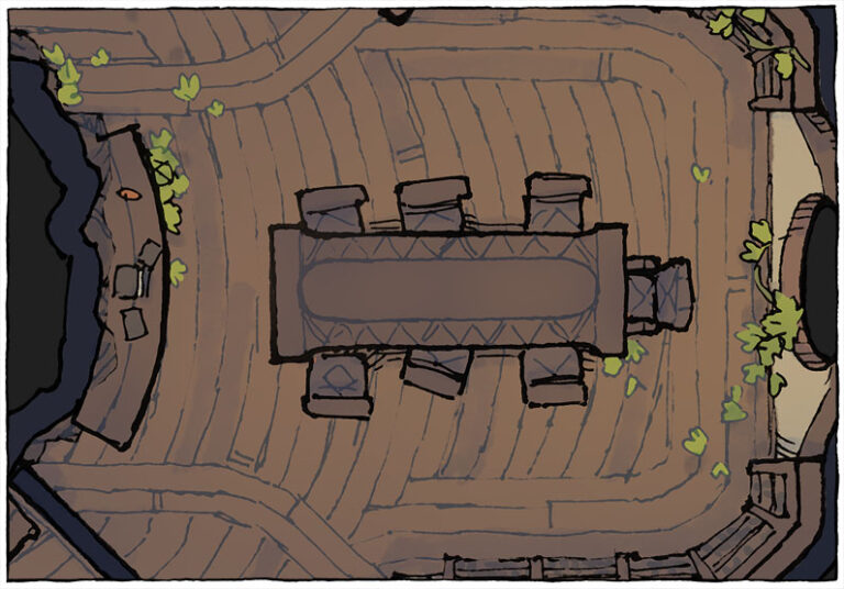 The Tree House battle map by 2-Minute Tabletop