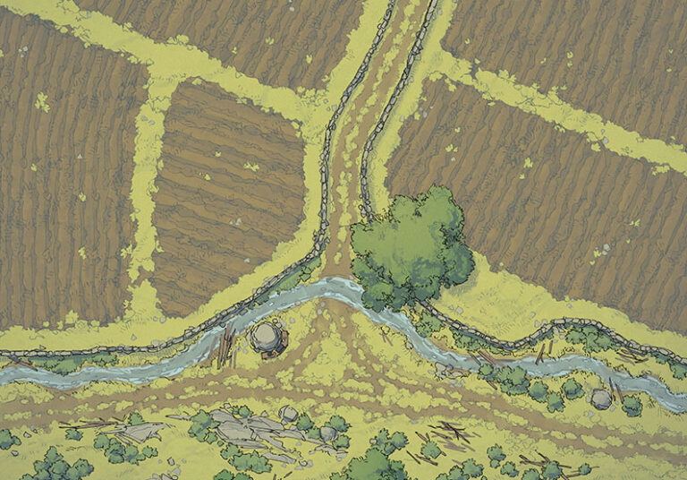 The Farmer's Fields Battle Map | 2-Minute Tabletop