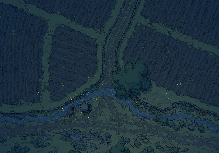 The Farmer's Fields battle map by 2-Minute Tabletop