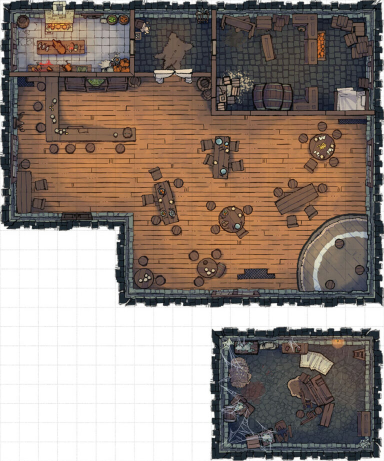 The Bristled Bullywug Tavern - TTRPG Tavern Setting | 2-Minute Tabletop