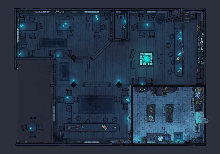 The Twilight Tavern Pack | Maps & Assets by 2-Minute Tabletop
