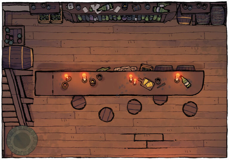 The Twilight Tavern battle map by 2-Minute Tabletop