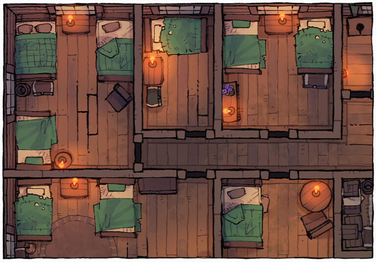 The Twilight Tavern battle map by 2-Minute Tabletop