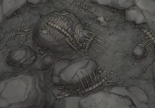 The Monster Bone Map Assets Pack | 2-Minute Tabletop