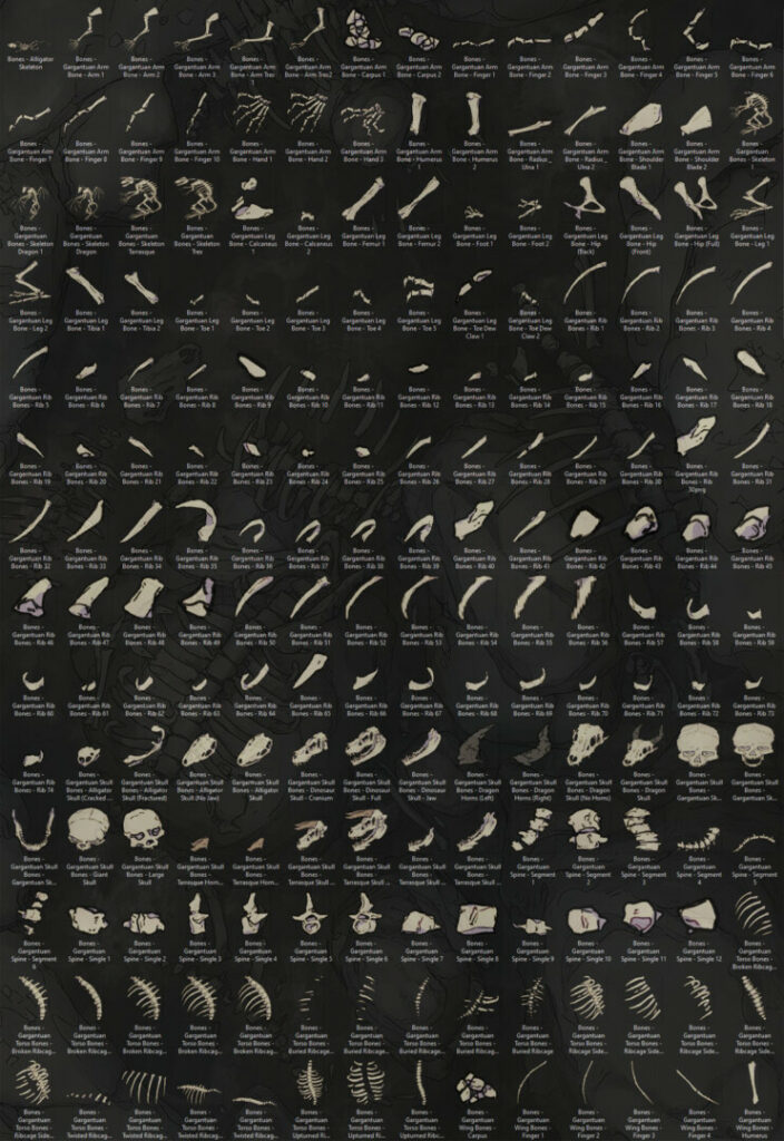 The Monster Bone Map Assets by 2-Minute Tabletop