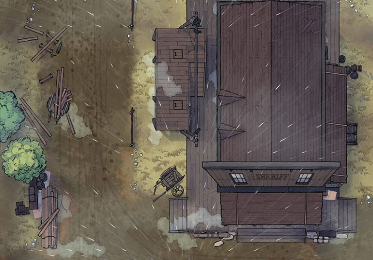 The Wild West Sheriff's Office Pack | Maps & Assets