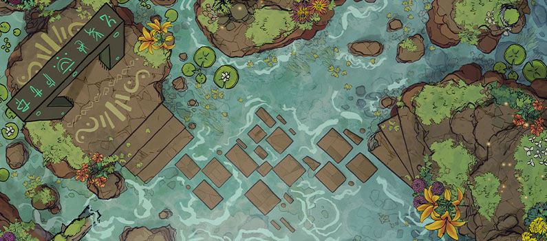 The Hidden Pool Battle Map | 2-Minute Tabletop