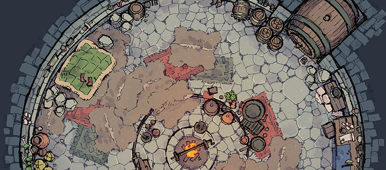 The Dwarven Burrow Battle Map | 2-Minute Tabletop