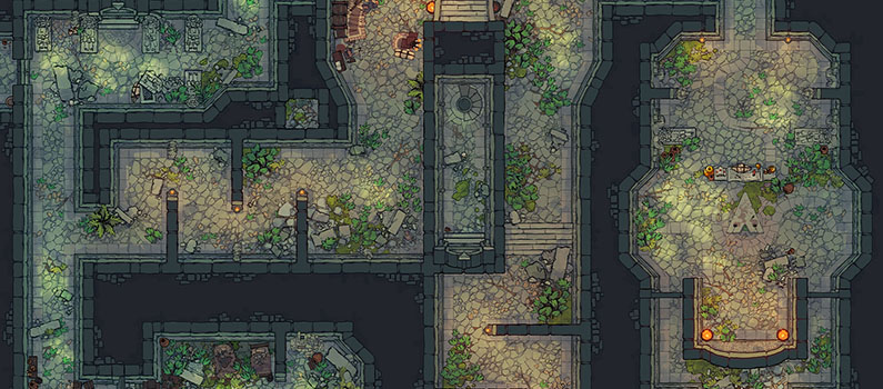 The Sanctum of Xibalba Battle Map | 2-Minute Tabletop