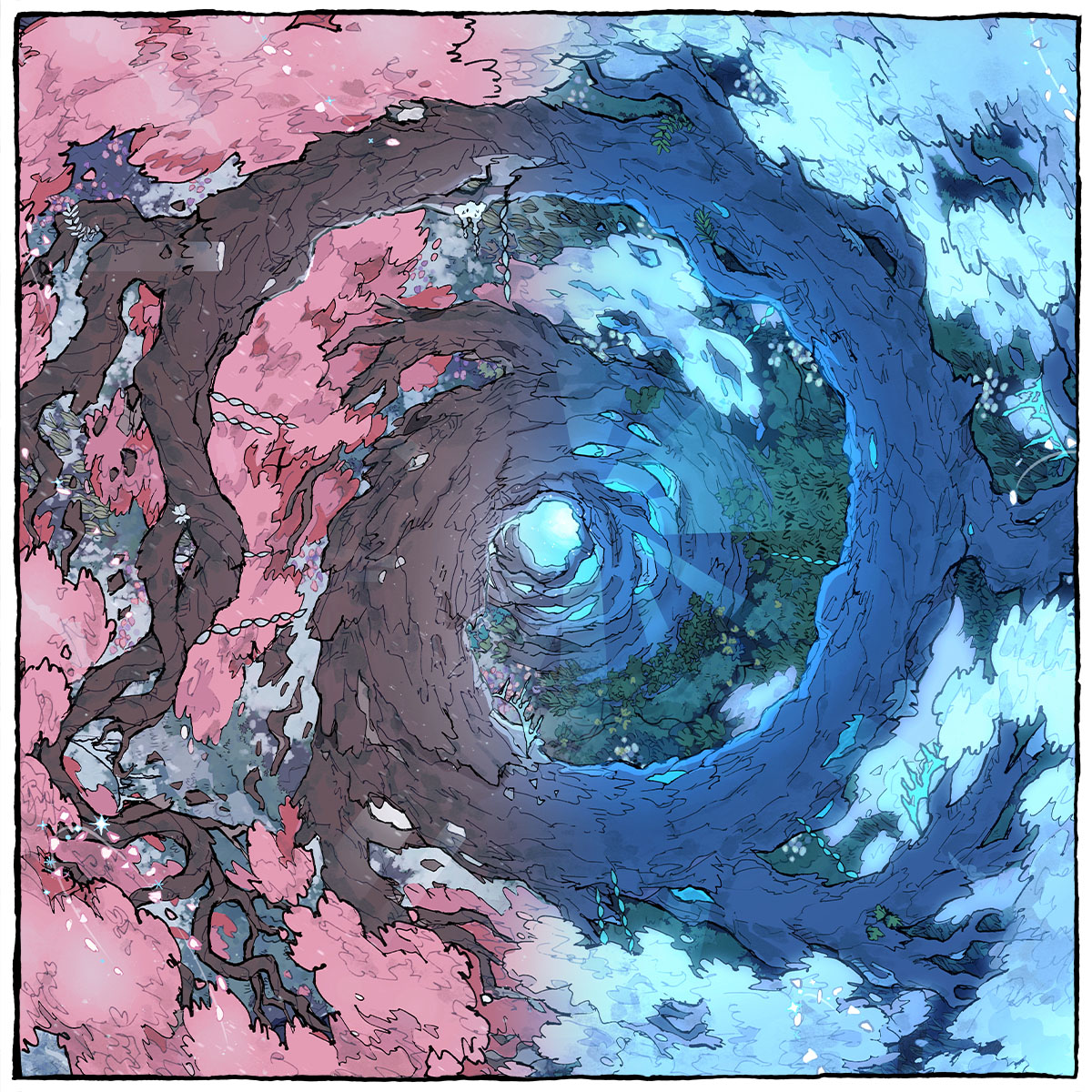 The Mana Tree battle map by 2-Minute Tabletop