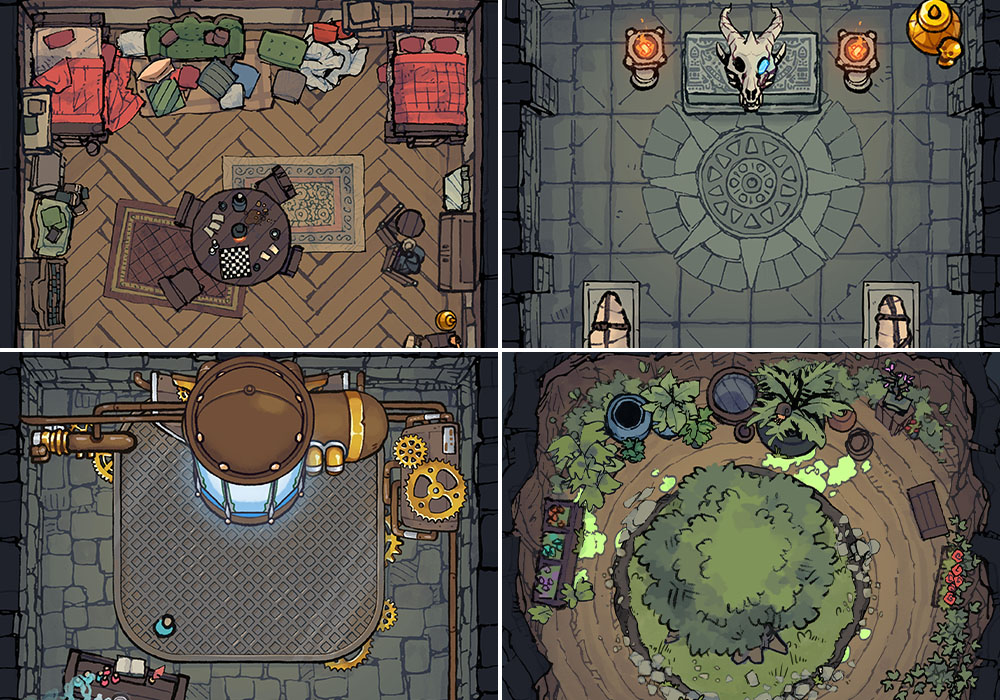 The Demiplanes Pack | Maps & Assets by 2-Minute Tabletop