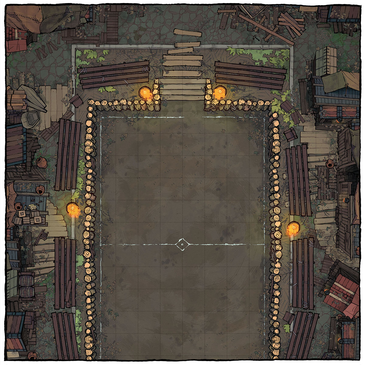 The Fighting Pit battle map by 2-Minute Tabletop