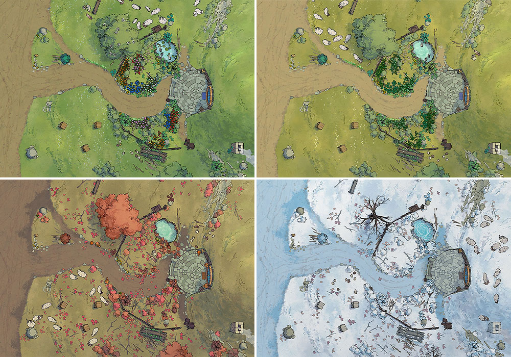 The Farm Friends Pack | Maps & Assets by 2-Minute Tabletop