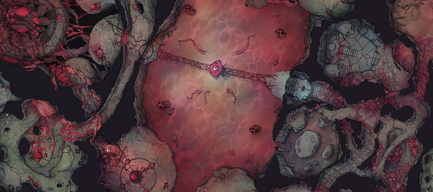 The Complete LIVING DEPTHS Dungeon Map | 2-Minute Tabletop