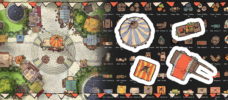 Marketplace Map Assets | 2-Minute Tabletop | 86 Assets
