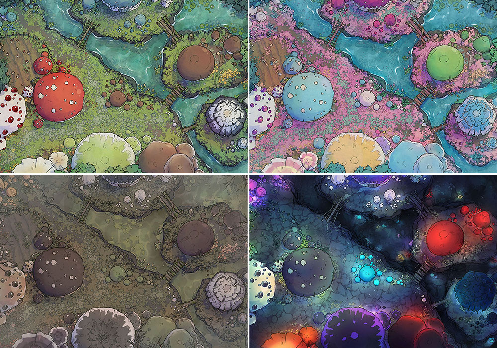 The Mushroom Village Pack | 8 Maps | 324 Assets