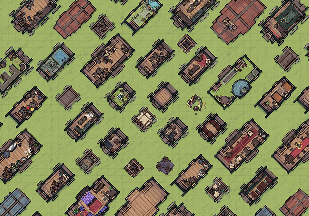 The Caravan Bastion Map Assets Pt.1 Pack | 180 Assets