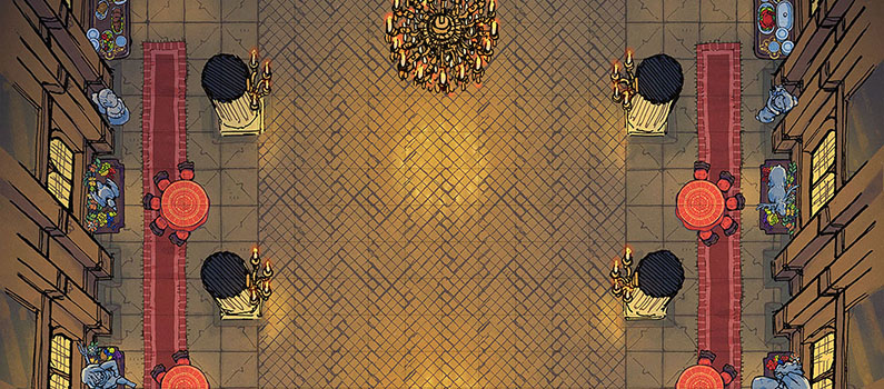 The Victorian Ballroom Battle Map | 2-Minute Tabletop