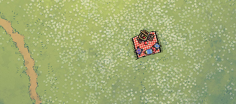 The MEADOW PICNIC Battle Map | 2-Minute Tabletop