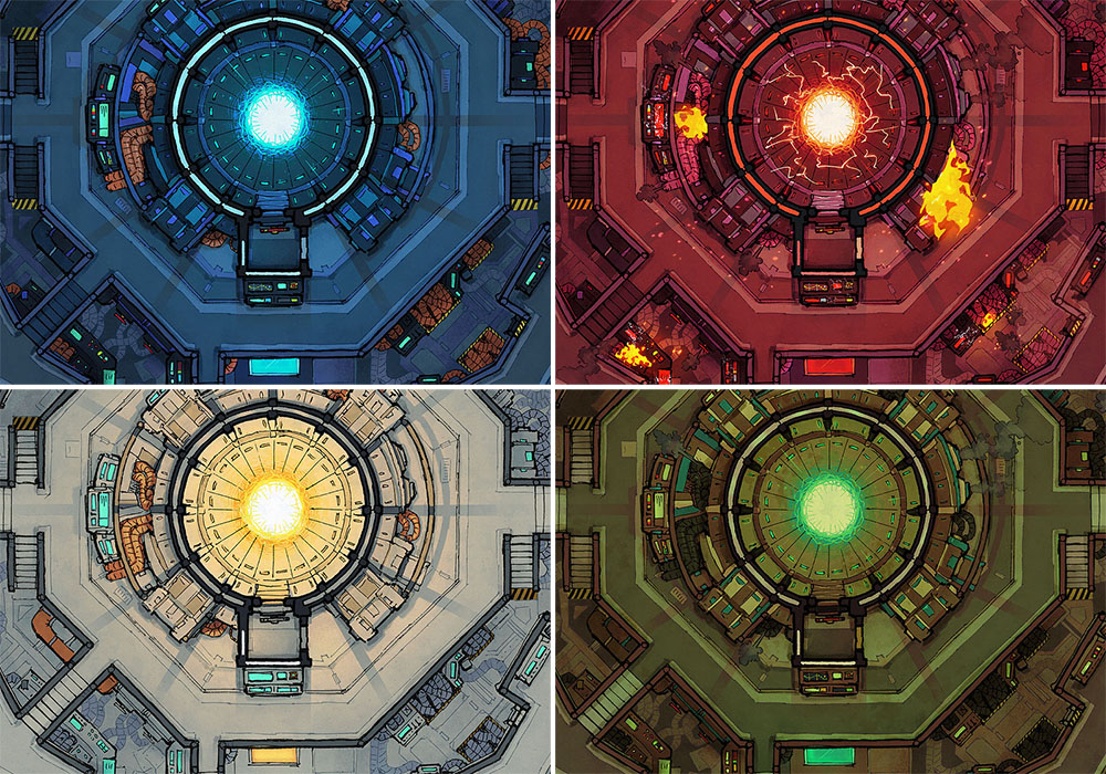 The Power Core Pack | 8 Maps | 133 Assets