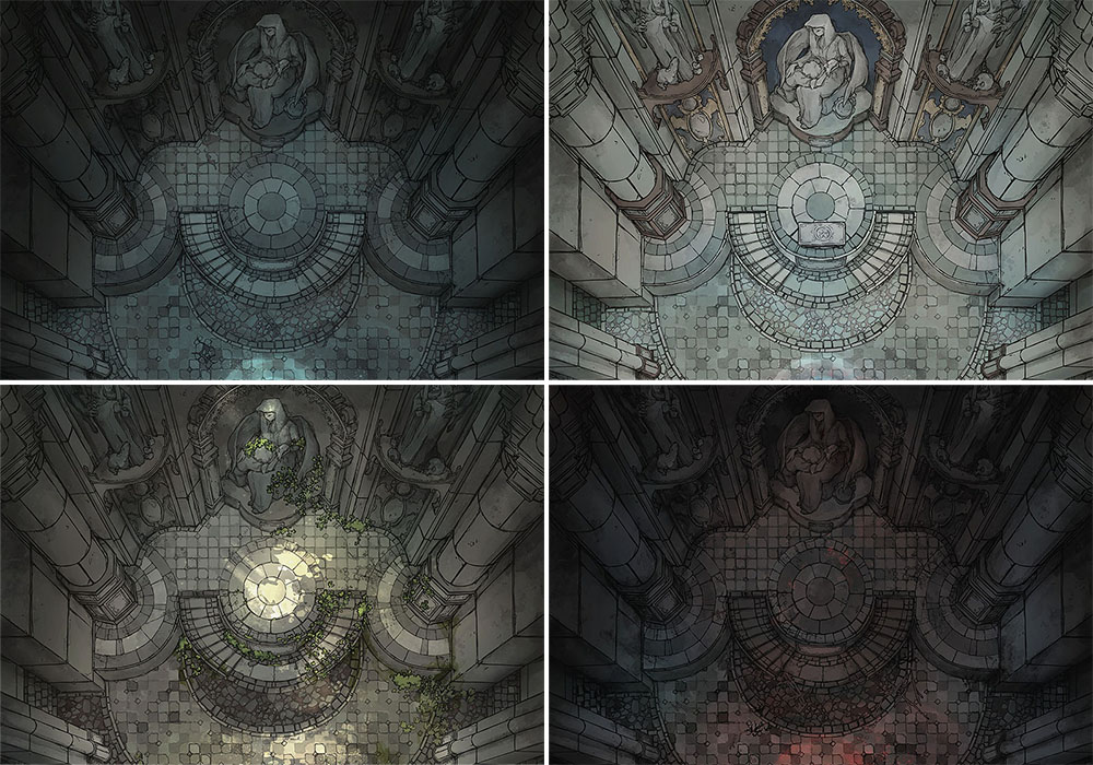 The Moonlit Cathedral Pack | 8 Maps | 99 Assets