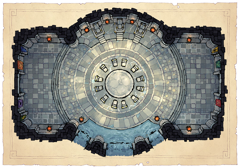 Round Table by 2-Minute Tabletop | 2 Battle Maps