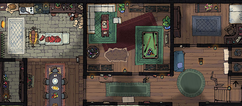 Adventuring Party Manor by Squeezy Buns | 2-Minute Tabletop