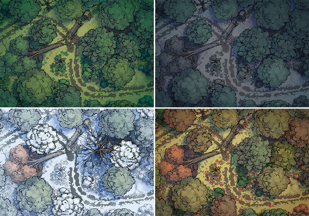The Bandit Ambush Pack | 8 Maps | 47 Assets