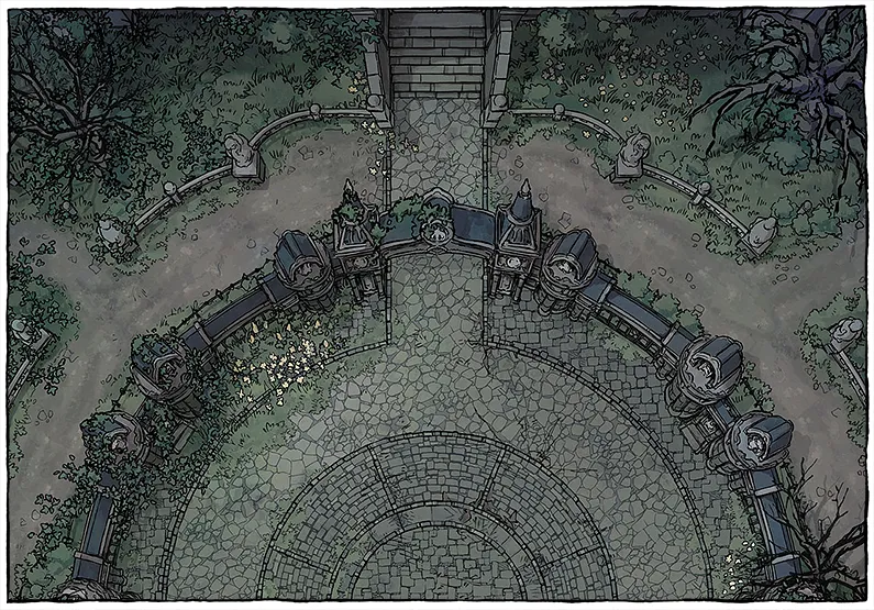 Choked Courtyard by 2-Minute Tabletop | 2 Maps