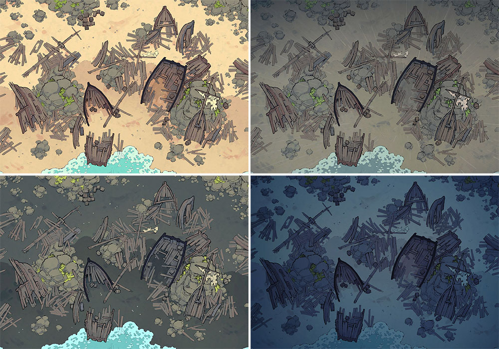 The Ship Graveyard Pack | 8 Maps | 55 Assets