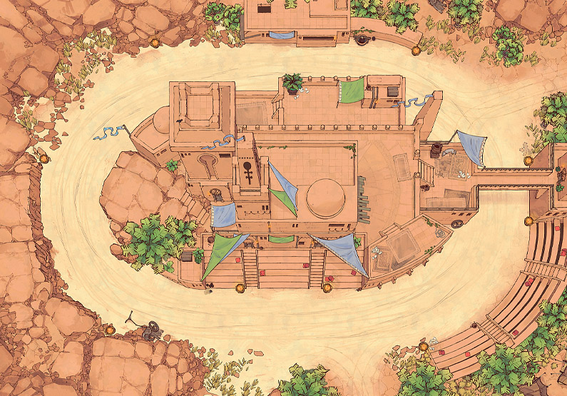 Desert Racetrack by 2-Minute Tabletop | 2 Maps