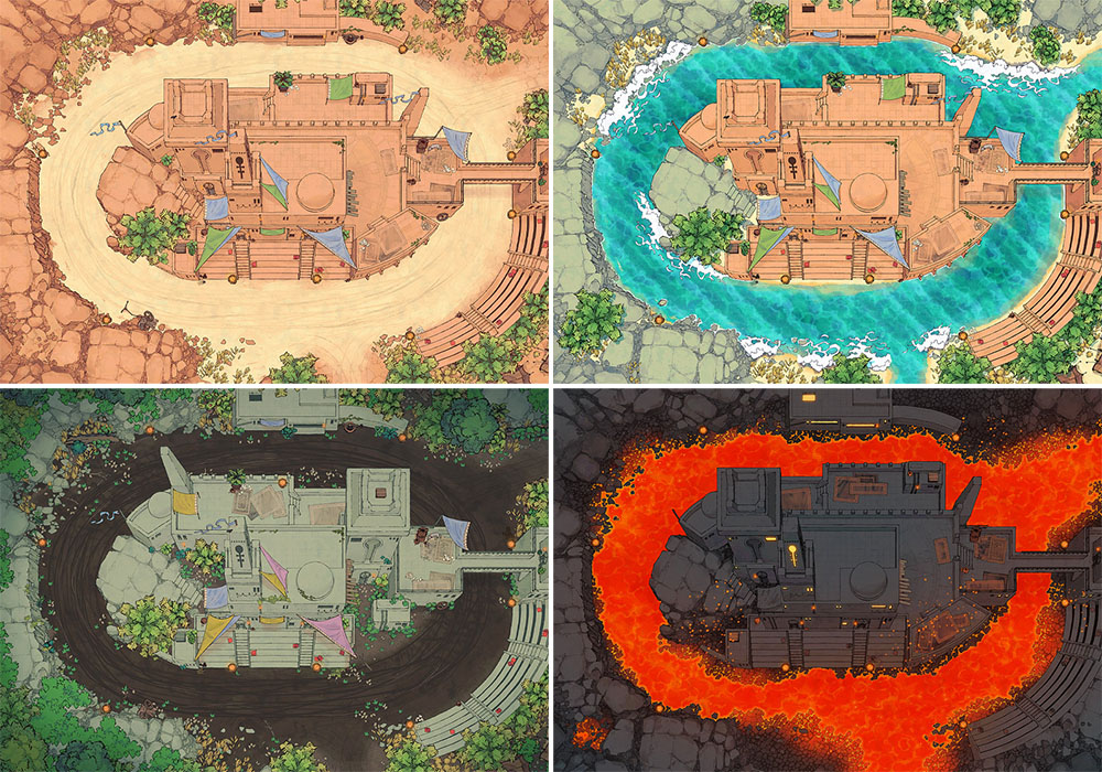 The Desert Racetrack Pack | 8 Maps | 71 Assets