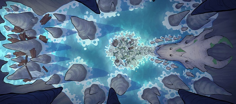 The DRAGONSKULL CAVE Battle Map | 2-Minute Tabletop