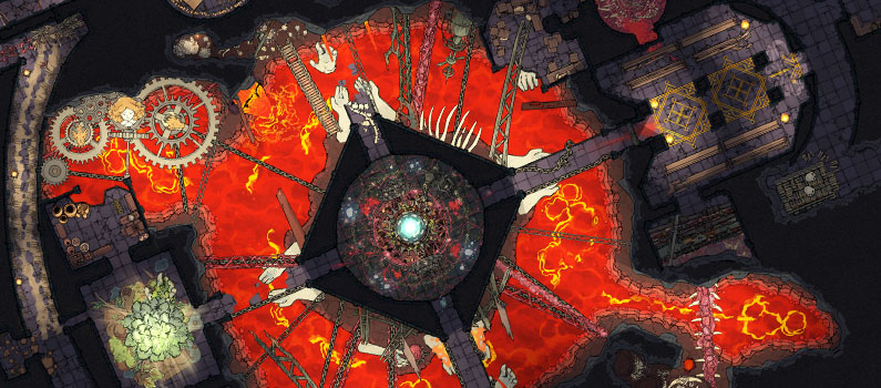 Volcanic Dungeon by SqueezyBuns | 2-Minute Tabletop