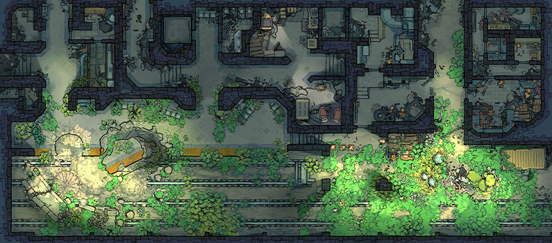 The BOMBED METRO Battle Map | 2-Minute Tabletop