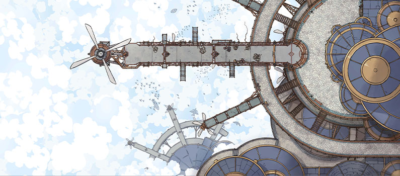 The LOFTY AIRPORT Battle Map | 2-Minute Tabletop