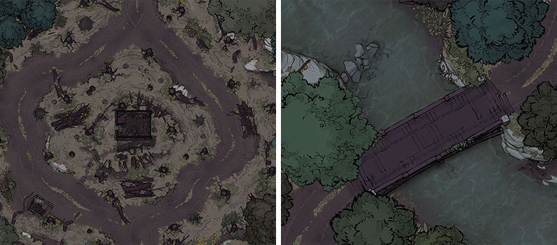 MORE Gloomy Forest Maps by Motojoto | 2-Minute Tabletop